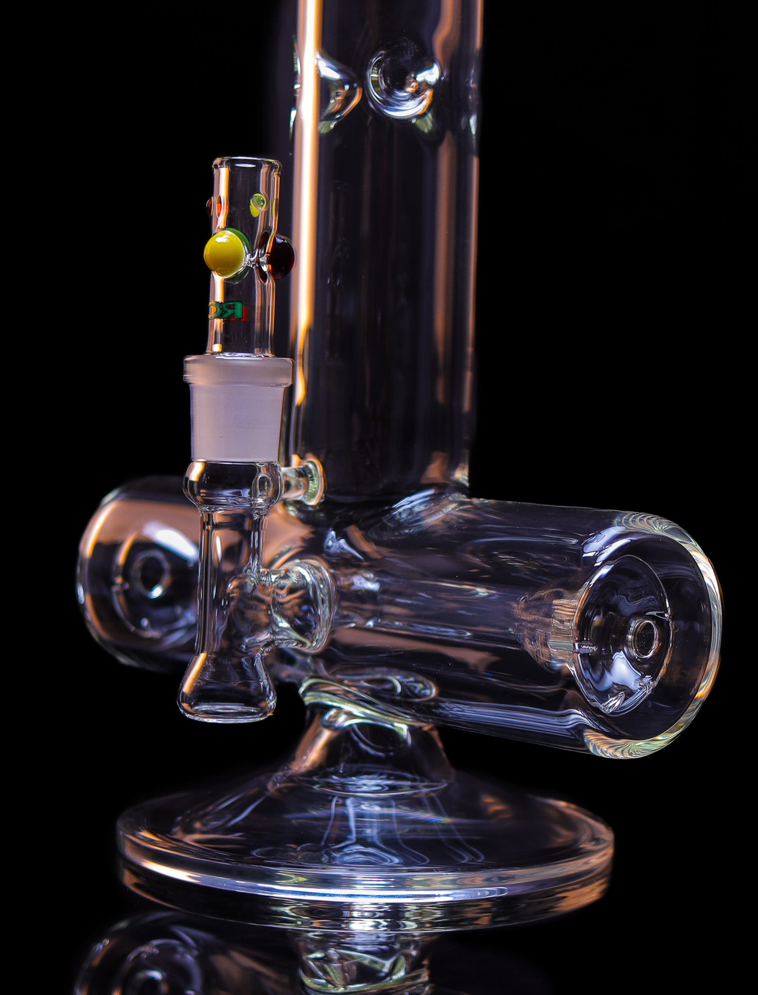 ROOR® Tech 18” Inline Clear 50x5mm Color Marble Style RASTA Bowl — ROOR ...