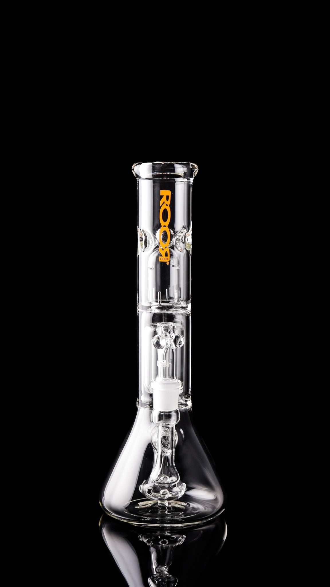 ROOR® Tech Fixed 14" Beaker 50x5mm Barrel Perc Clear — ROOR RETAIL